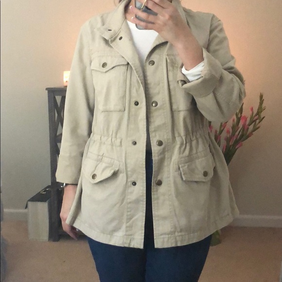 GAP | Jackets & Coats | Womens Gap Beige Utility Jacket | Poshmark